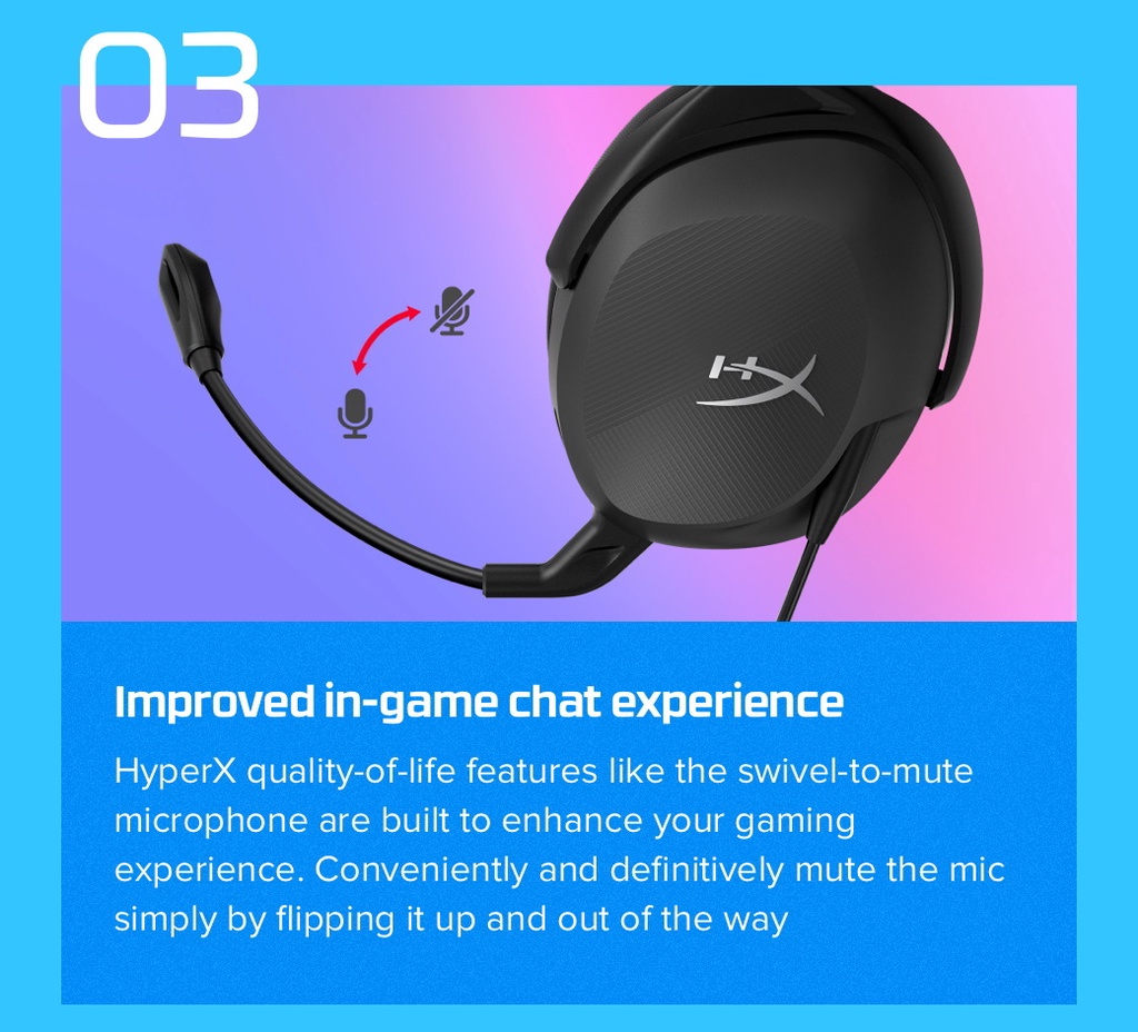 HYPERX CLOUD STINGER 2 CORE DTSX PC GAMING HEADSET (683L9AA) | Shopee Malaysia