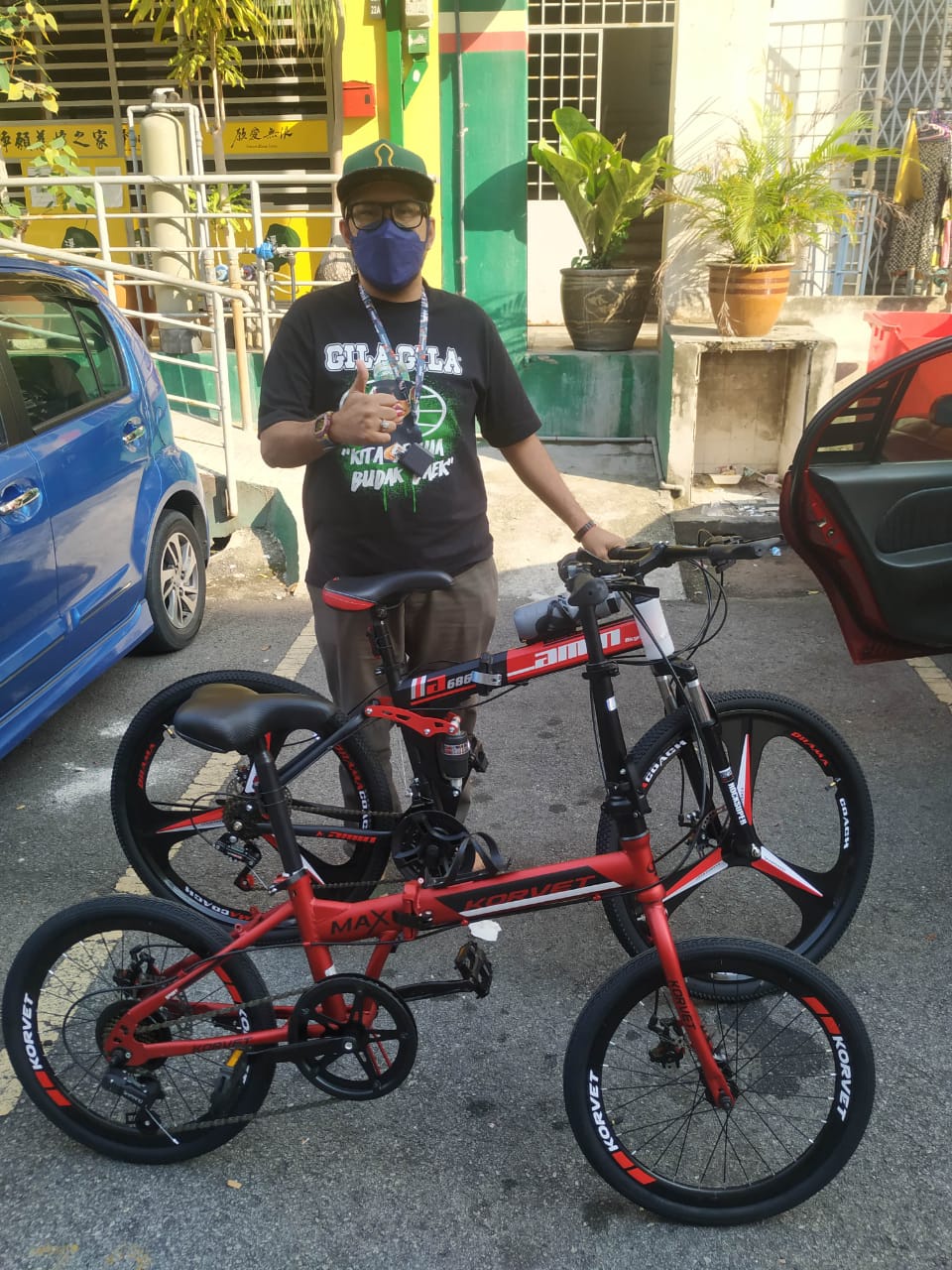 Basikal Lipat 20 Inch Folding Bike Bicycle Cycling Foldable Bicycle ...