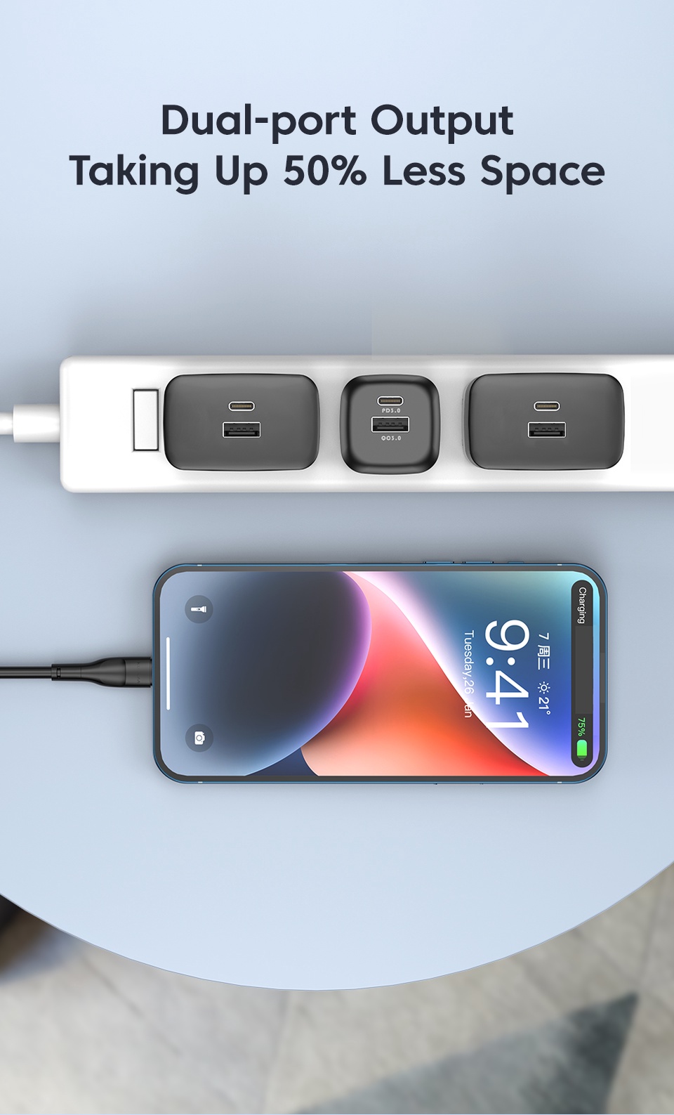 KUULAA GaN 20W Fast Charger QC PD 4.0 3.0 Wall Charger 20W USB Type C ...