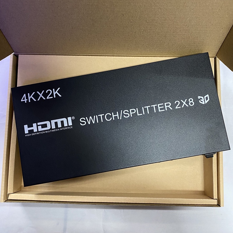 2x8 HDMI 4K Switch Splitter 4K 2-IN8-OUT COMBO MATRIX SWITCHER ...