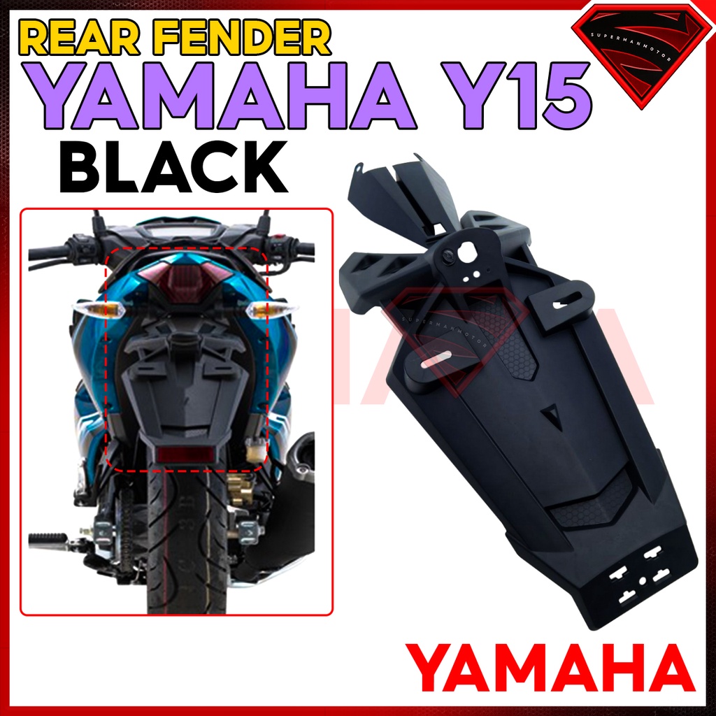 YAMAHA Y15 Y16 Y15ZR REAR FENDER / REFLECTOR / FENDER BRACKET EKOR ...