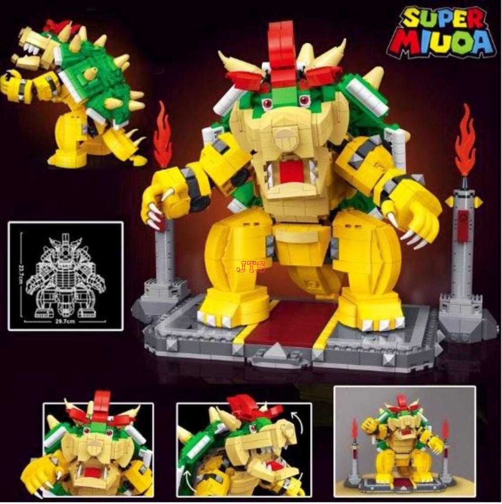 JTS OEM Super Mario The Mighty Bowser 1358pcs 99068 Toys Blocks Brick ...