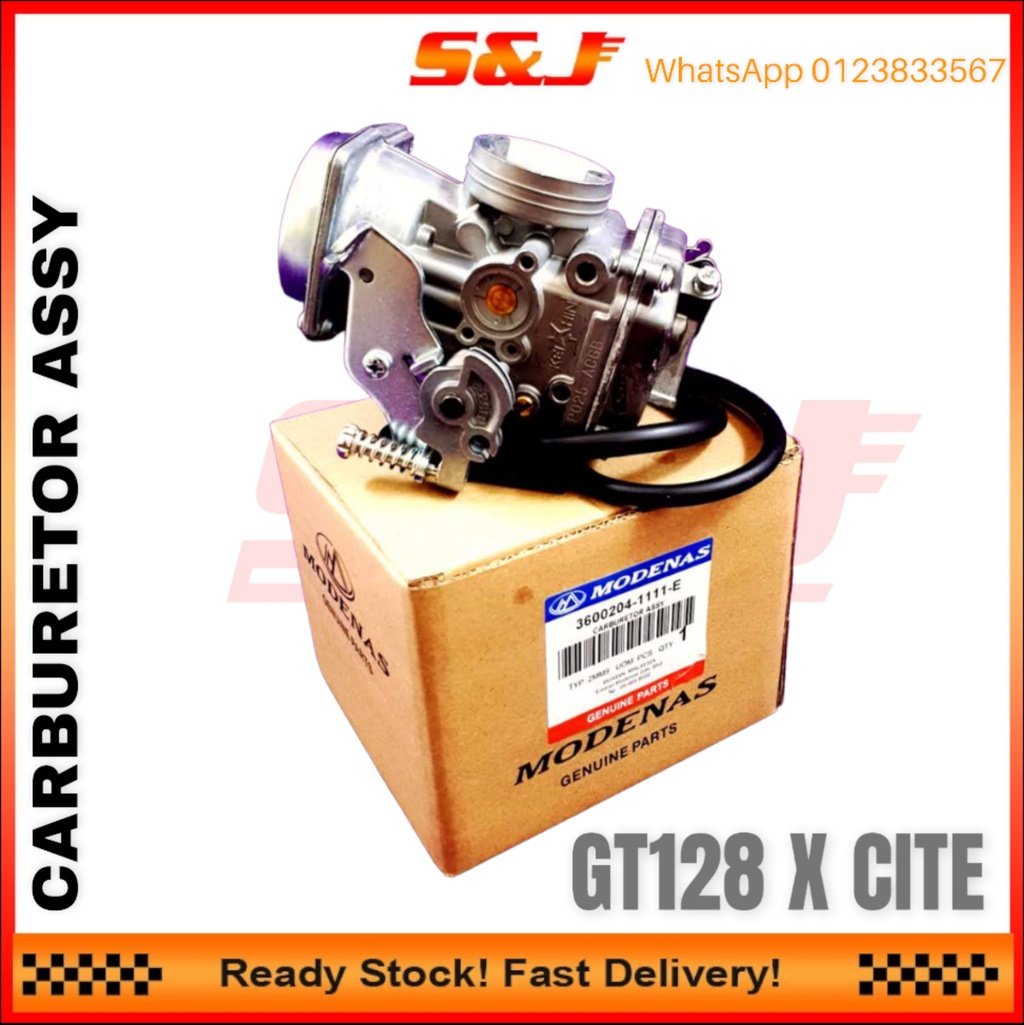 MODENAS GT128 X CITE CARBURETOR ASSY KARBURETOR ASSY ORIGINAL | Shopee ...