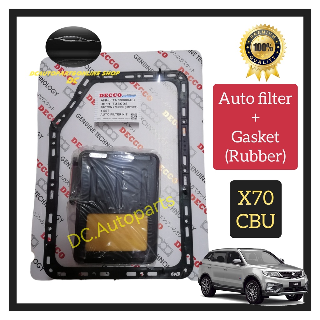 AUTO FILTER GEELY PROTON X70 CBU GEAR BOX FILTER / GASKET RUBBER ...