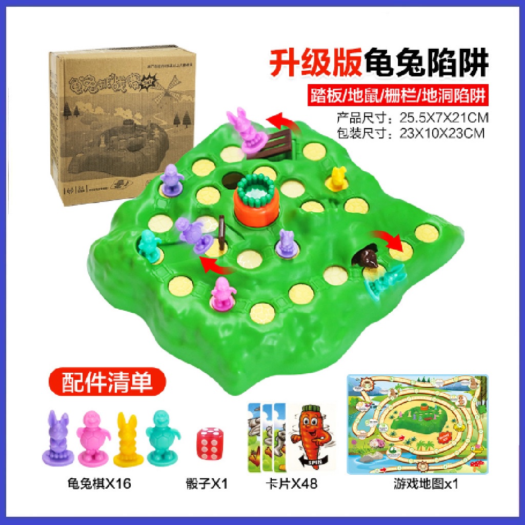 Board Game Rabbit Trap Venturing Bunny Fun For Party Games | Shopee ...