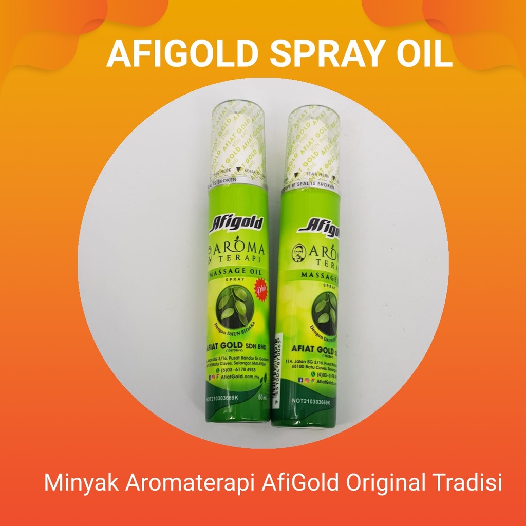 🔥ORIGINAL🔥 AFIGOLD AFISPRAY Minyak Afiat Gold Aroma Terapi Daun Bidara ...