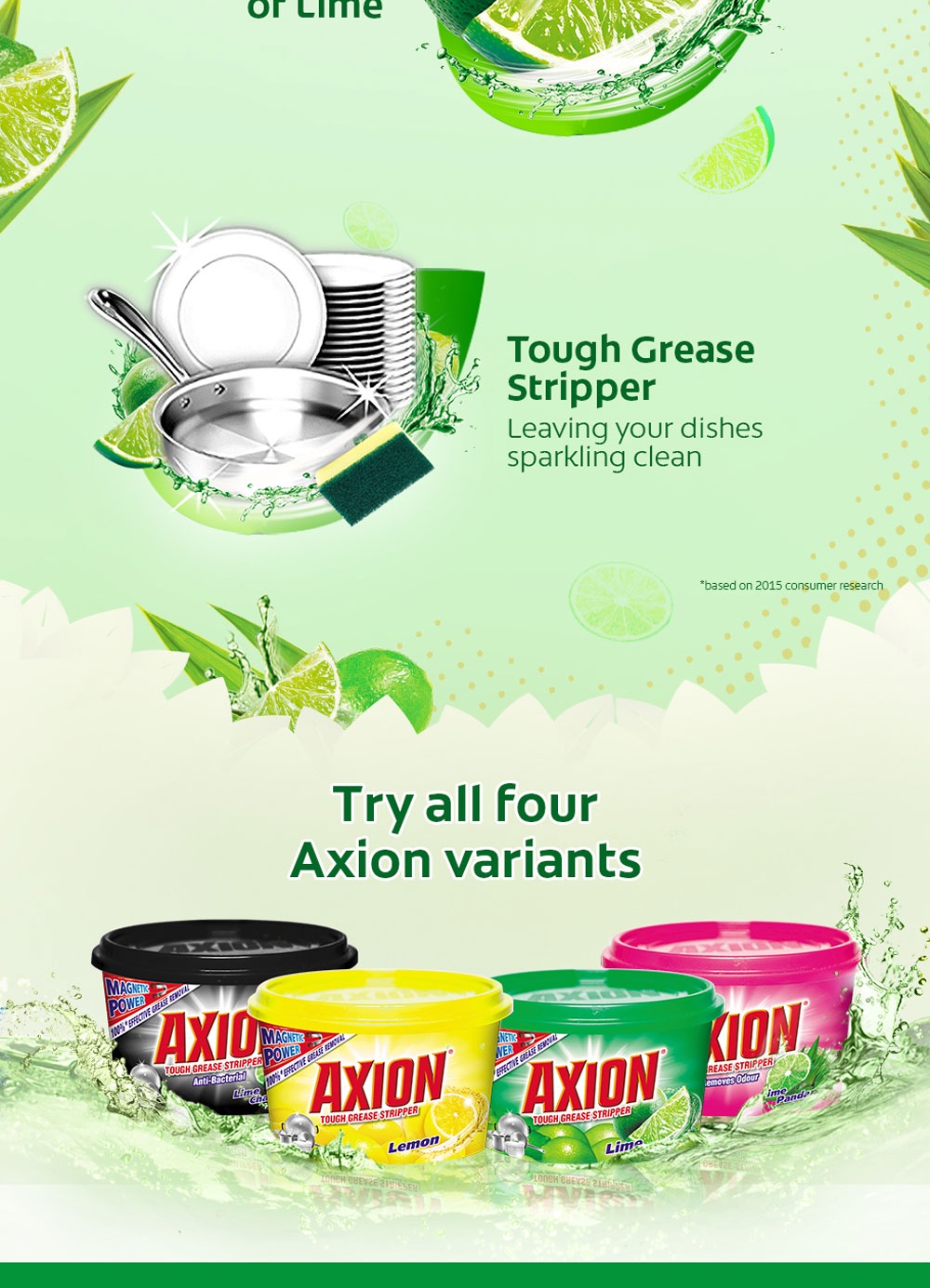 Axion Lime Dishwash Paste 700g | Shopee Malaysia