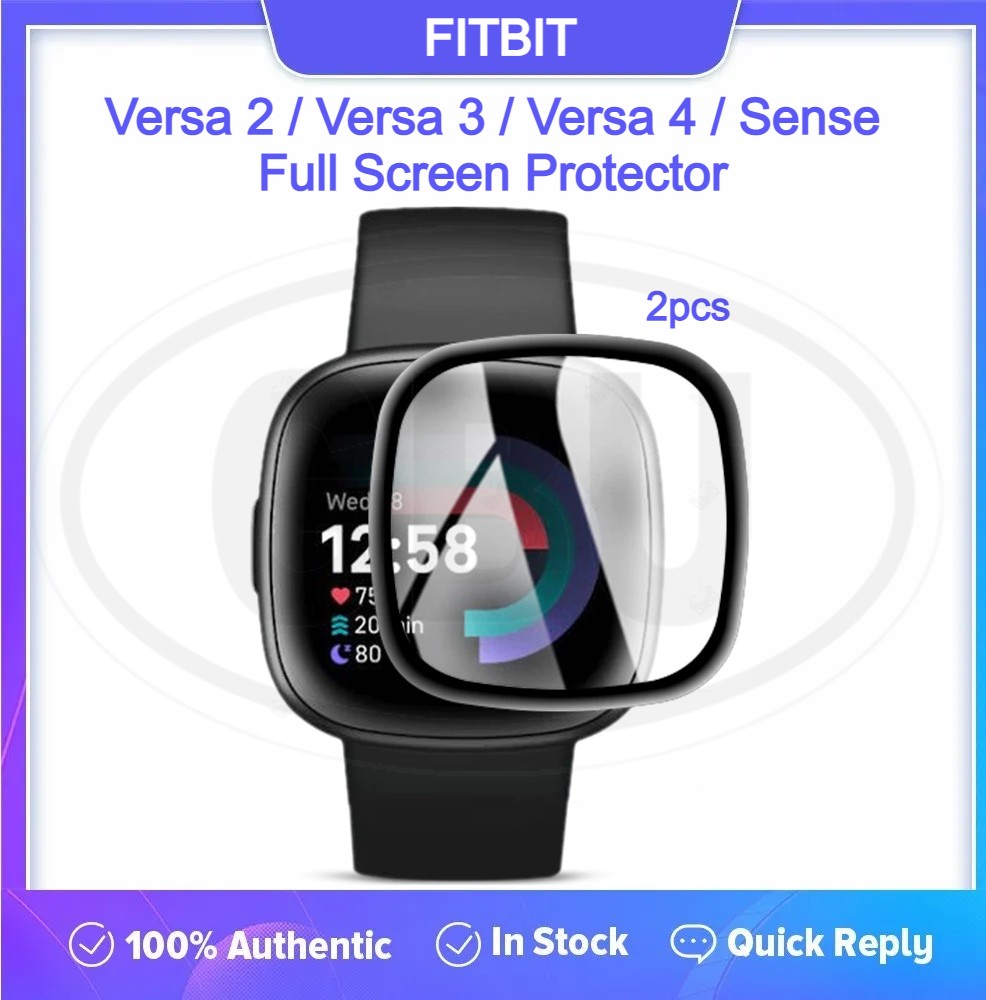 Fitbit Versa 4 / Versa 3 / Versa 2 / Sense 2 / Sense 3D Full Cover ...