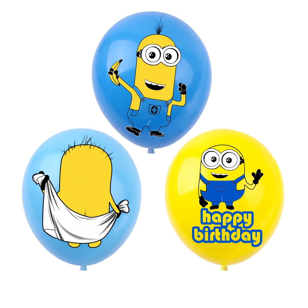 Anime Cartoon Despicable Me Minions Gru Theme Kids Happy Birthday Party ...