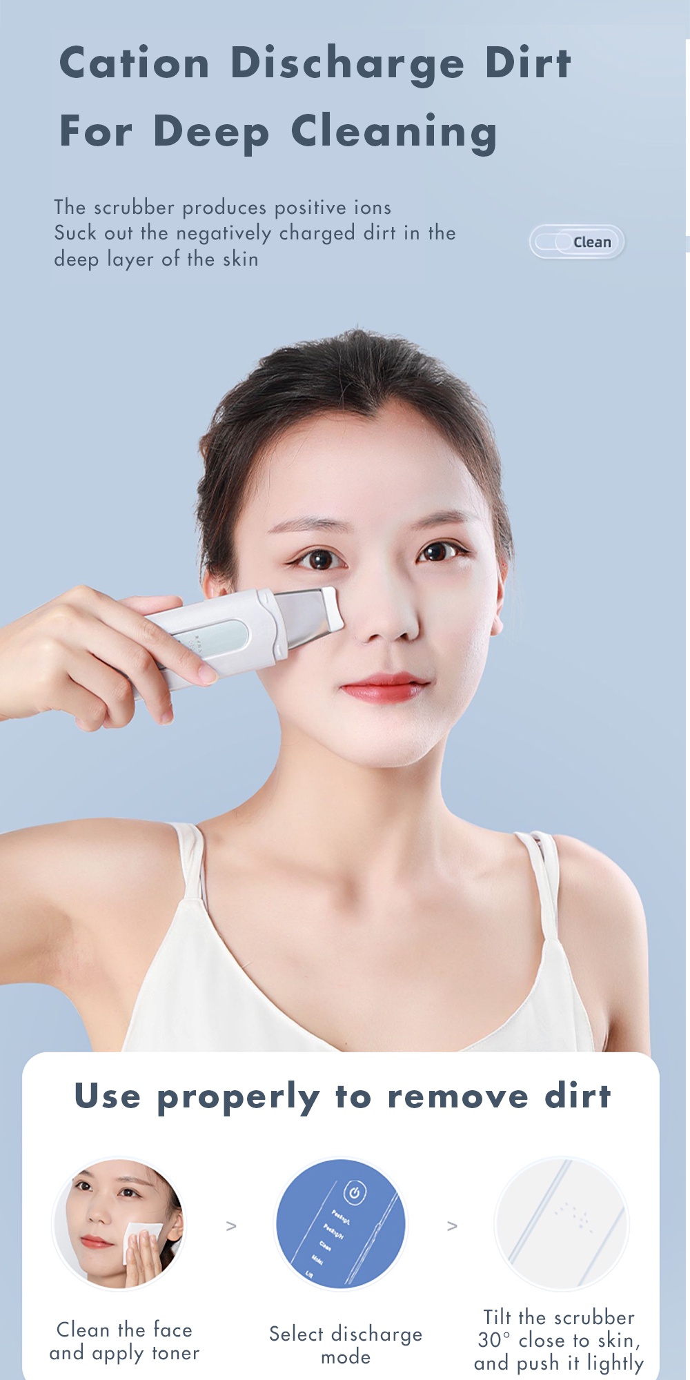 BETTERSELF Ultrasonic Facial Scrubber Blackhead Removal Whitehead ...