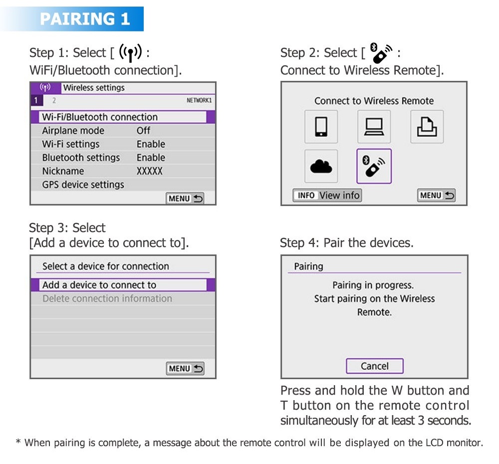 JJC Bluetooth Wireless Remote Control Shutter Release for Canon EOS ...
