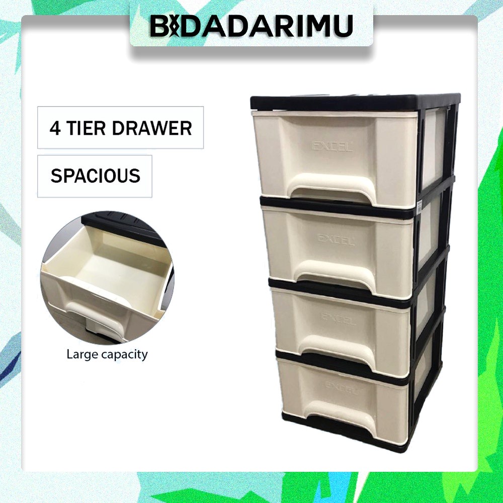 Plastic Drawer Cabinet Plastik Laci Drawer Storage Box Cabinet Plastik ...