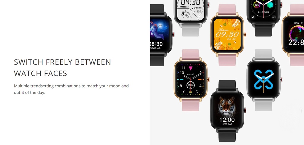 COLMI P8 Max 1.69-inch Smart Watch Full Touch Heart Rate Fitness ...