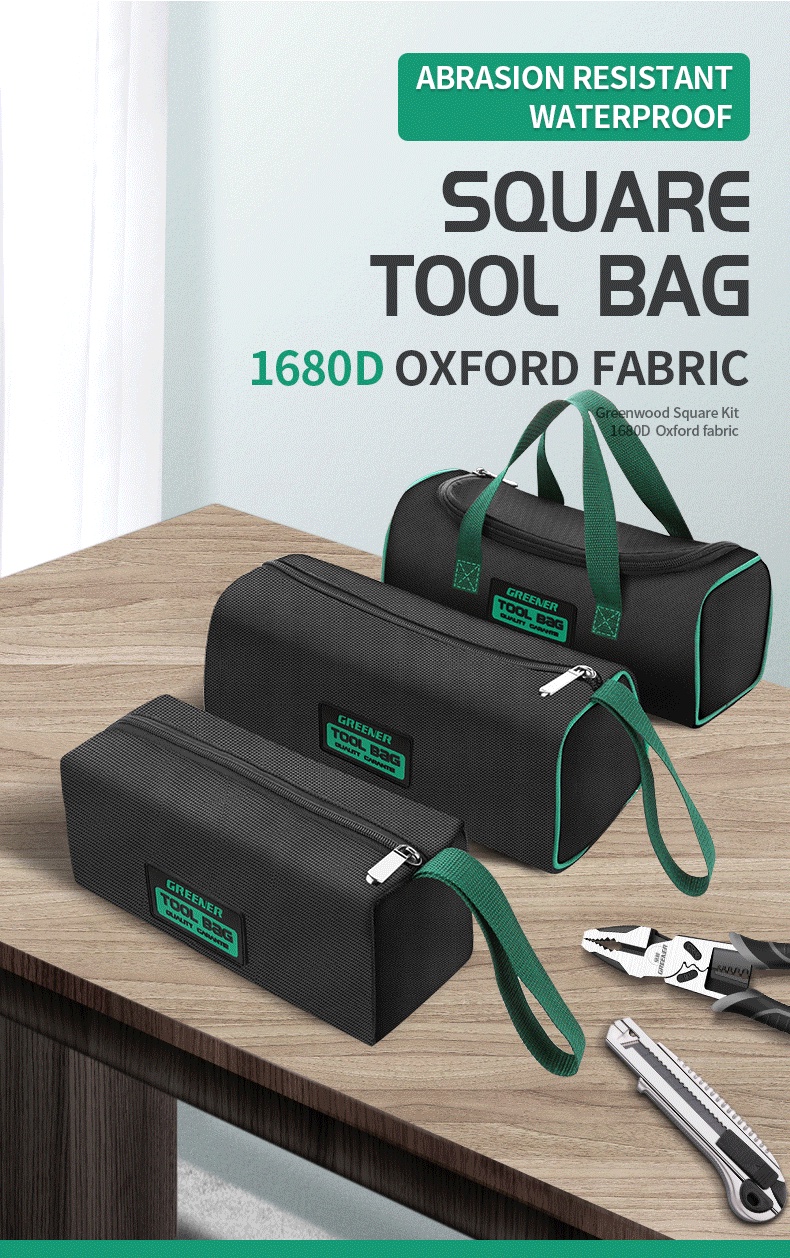 Greener Multi-Function Tool Bag Multi-Pocket Waterproof Anti-Fall ...