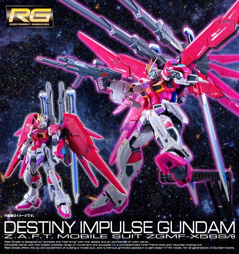Pbandai RG 1/144 Destiny Impulse Gundam 63404 Premium Bandai RG Destiny ...