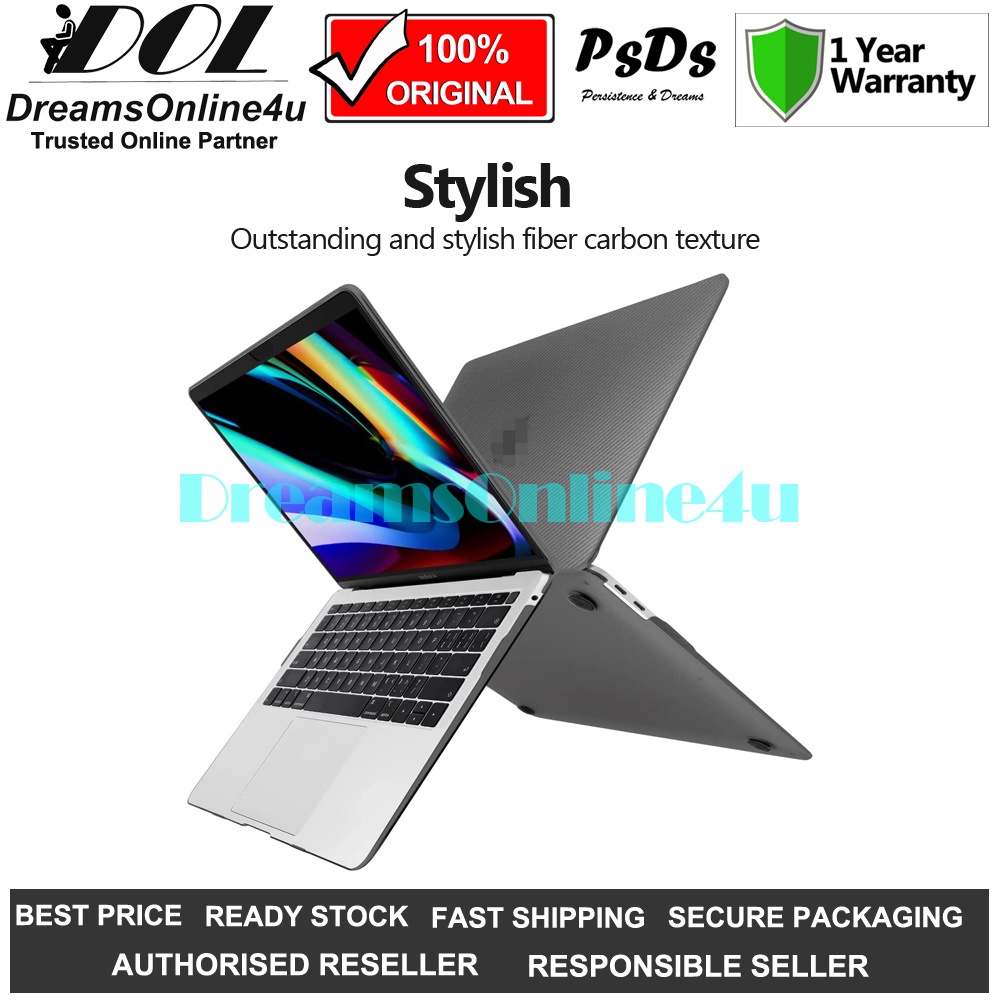 PsDs Anti-fingerprint Slim Light Weight Fiber Carbon Cover Case Laptop ...
