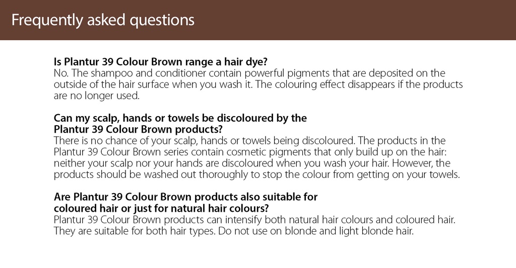 Plantur 39 Colour Brown Conditioner for a Deeper Brown (2 x 150ml ...
