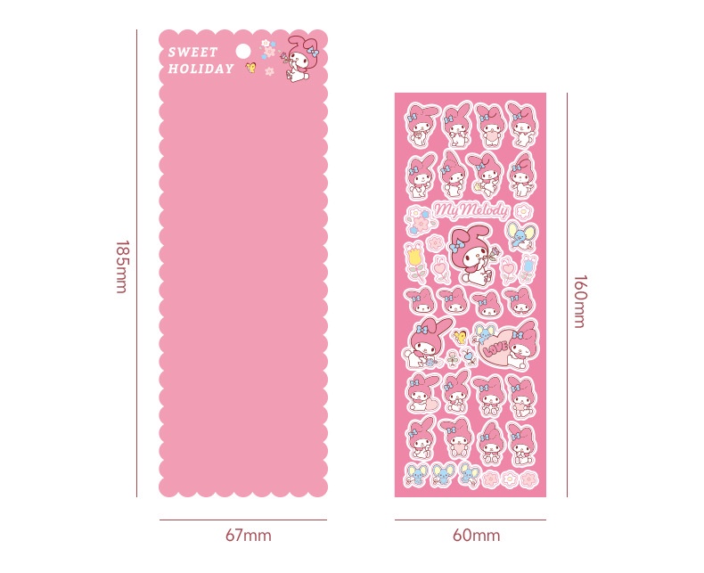 *GC DEALS* Cute Cartoon Sanrio Characters Deco Stickers Sheet DIY ...
