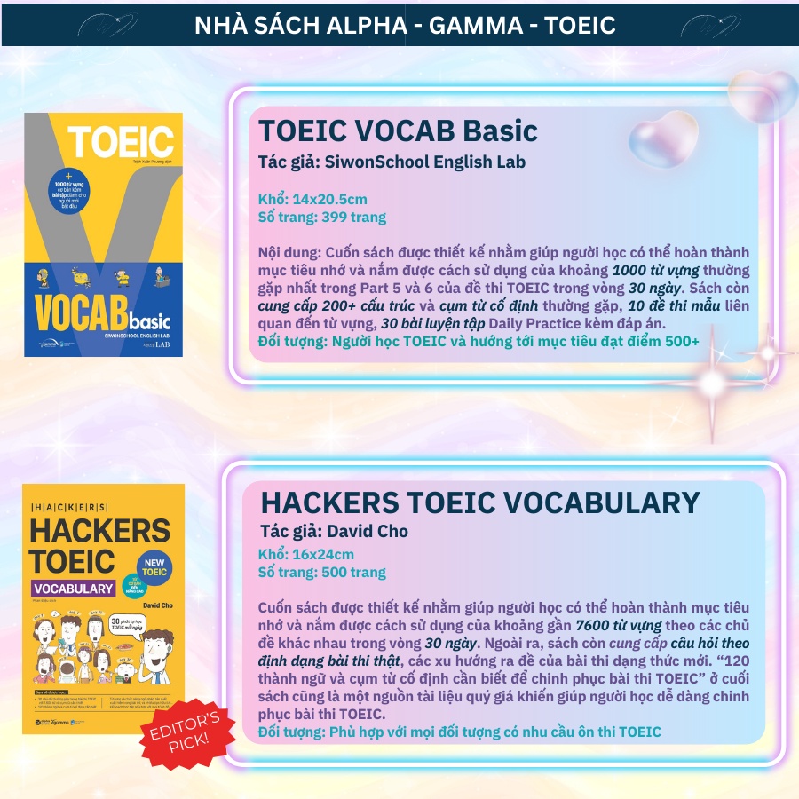 Ybm Toeic Reading 1000 Book Set Vol 1 + Vol 2: Conquer Toeic 500+ to 700+ Roadmap (Odd/Combo ...