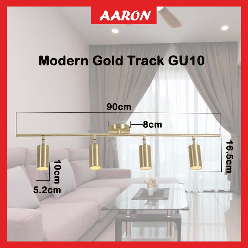 Picture Light Track Light Golden Black Lampu Track Hiasan Gu10 ...