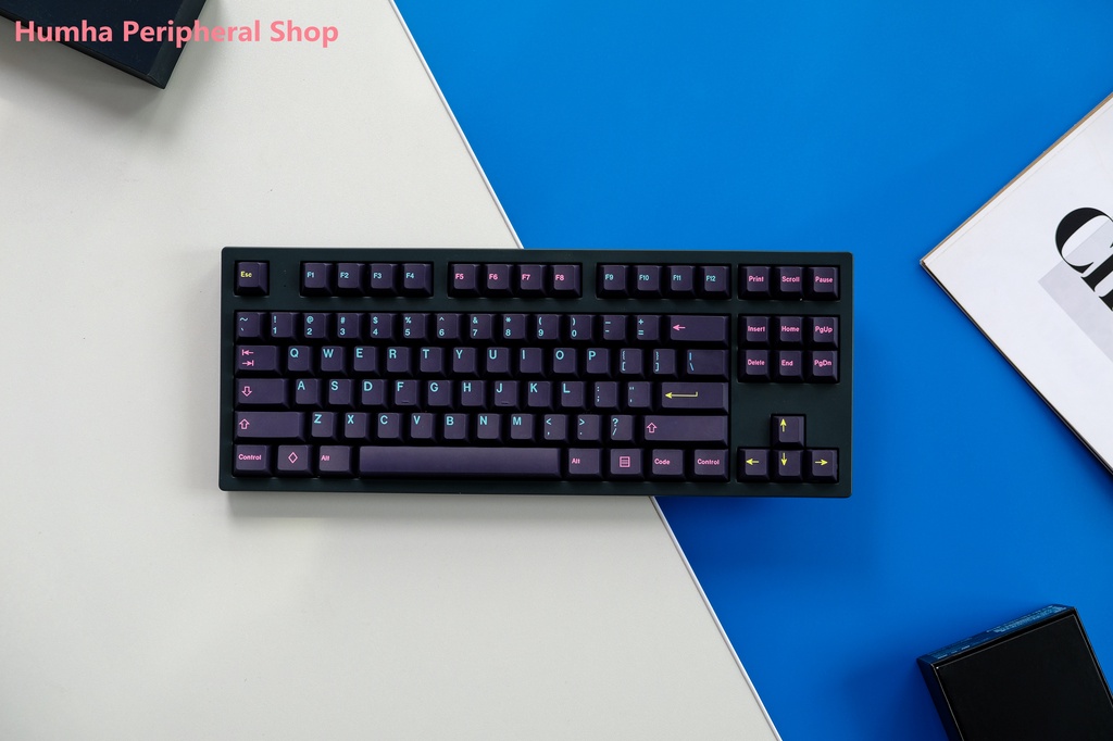 Miami Nights keycaps 120 keys Dye-Sub PBT Material Cherry profile ...