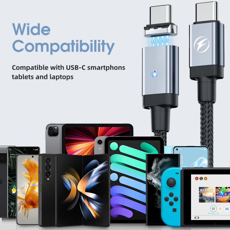 Ankndo USB C Cable 65W PD Fast Charger Cable USB C To Type C Magnetic ...
