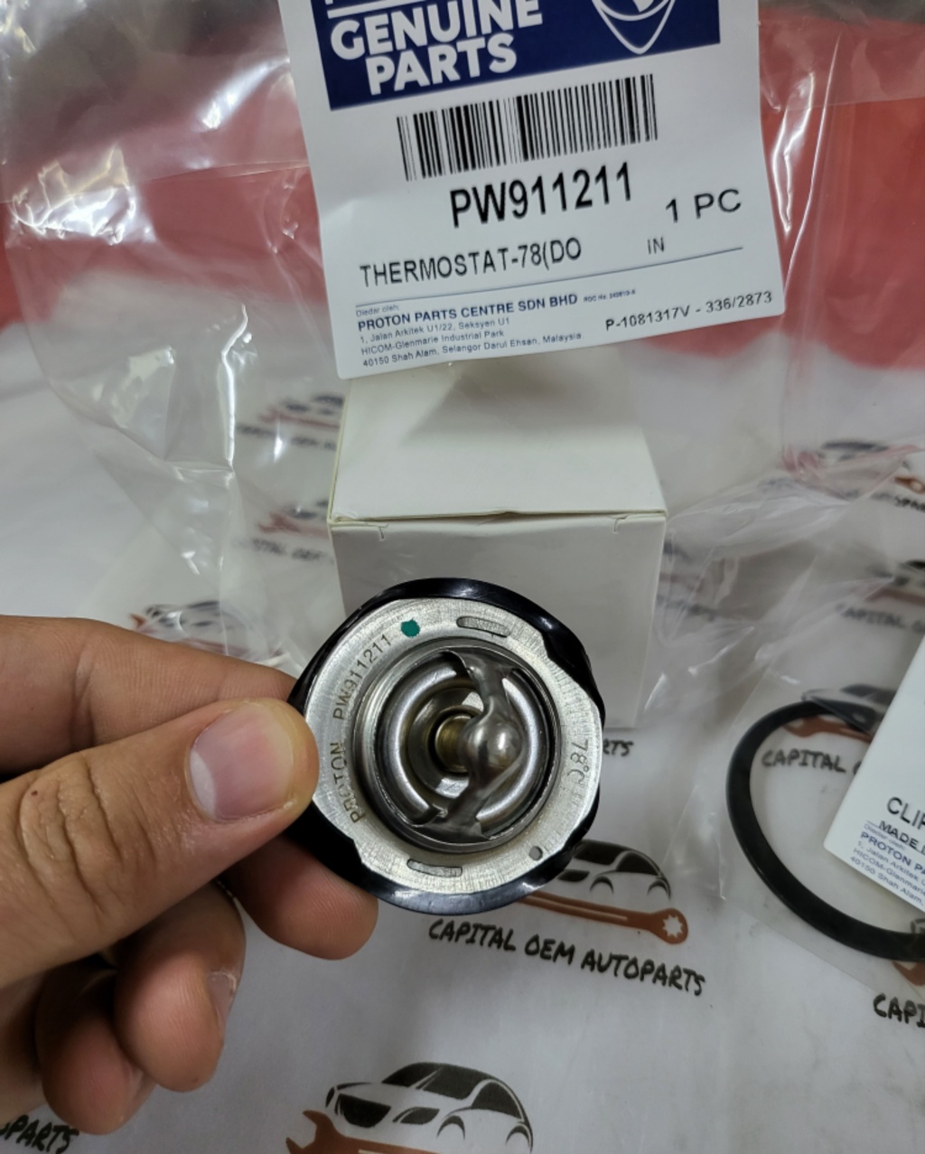 PW911211 THERMOSTAT 78'C /82'C PROTON BLM SAGA FLX GEN2 SATRIA NEO ...