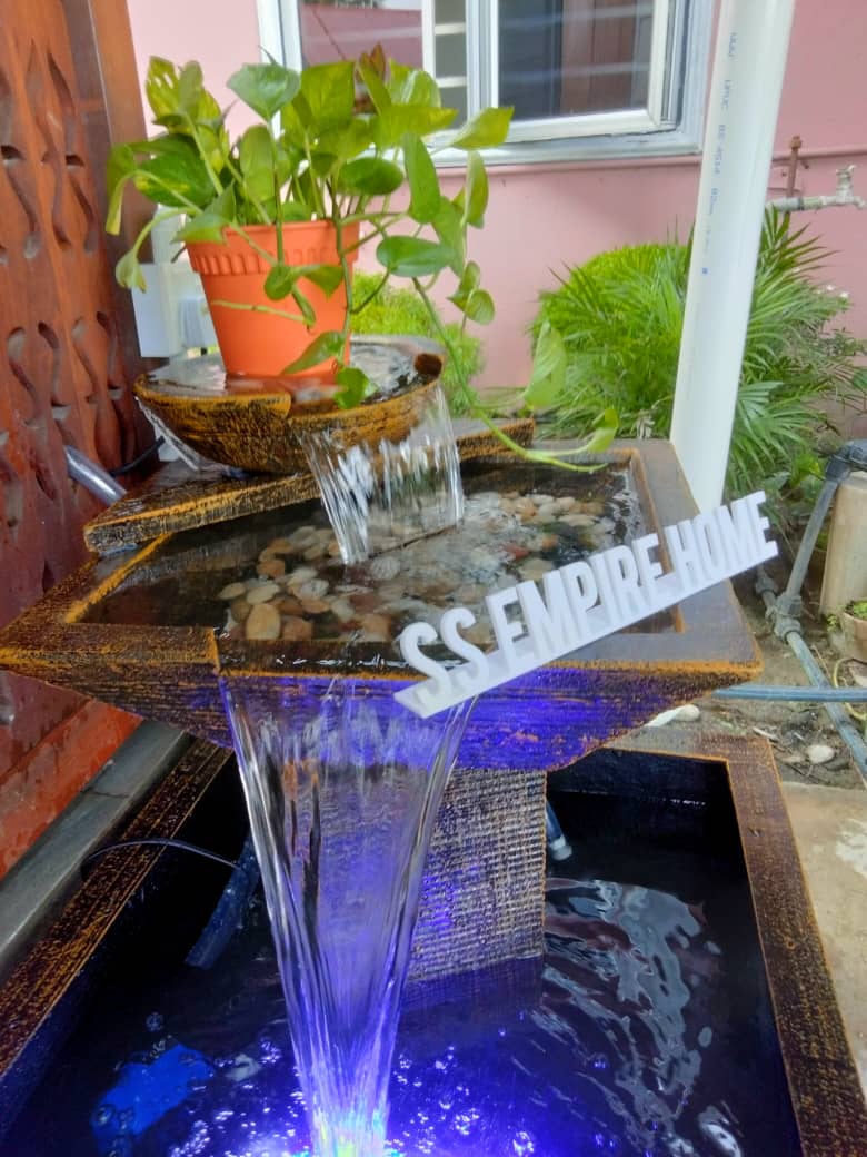 S60 Yellow 6x2 Feng Shui Water Pond Fountain Kolam Air Sandstone Garden ...