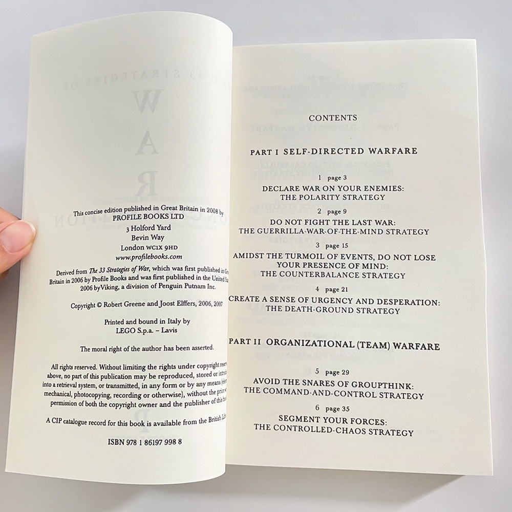 The Concise 33 Strategies of War By Robert Greene Military Strategy ...