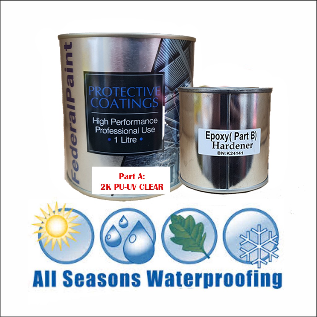 1L PU EPOXY CLEAR / TRANSPARENT VARNISH ( 1L ) Federal Paint ...