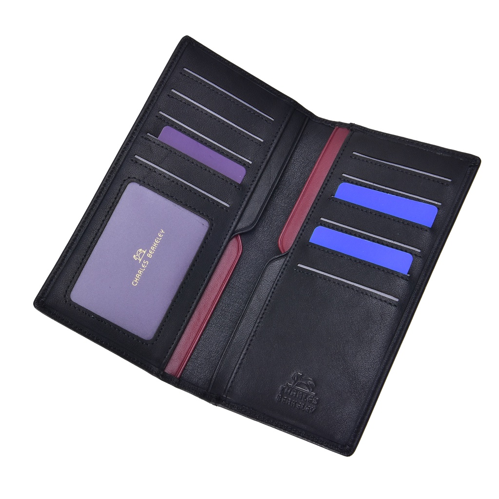 Charles Berkeley ETHAN Men's Genuine Leather Wallet Long Wallet Soft ...