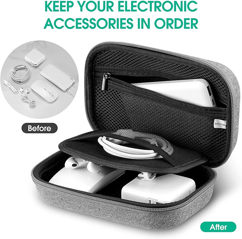 Hard Drive Carrying Case Bag Shockproof Travel Electronic Accessories ...