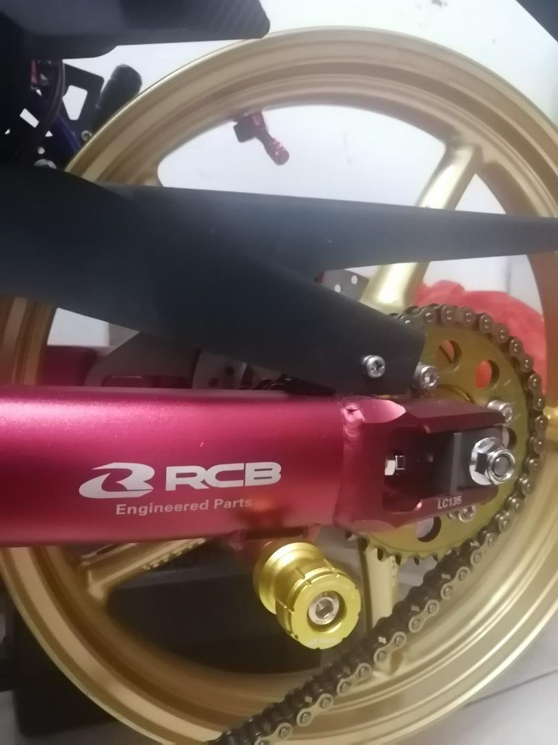 RCB MOTORCYCLE CNC SWING ARM SPOOLS/ SLIDER STAND BOBBINS 10MM 8MM ...