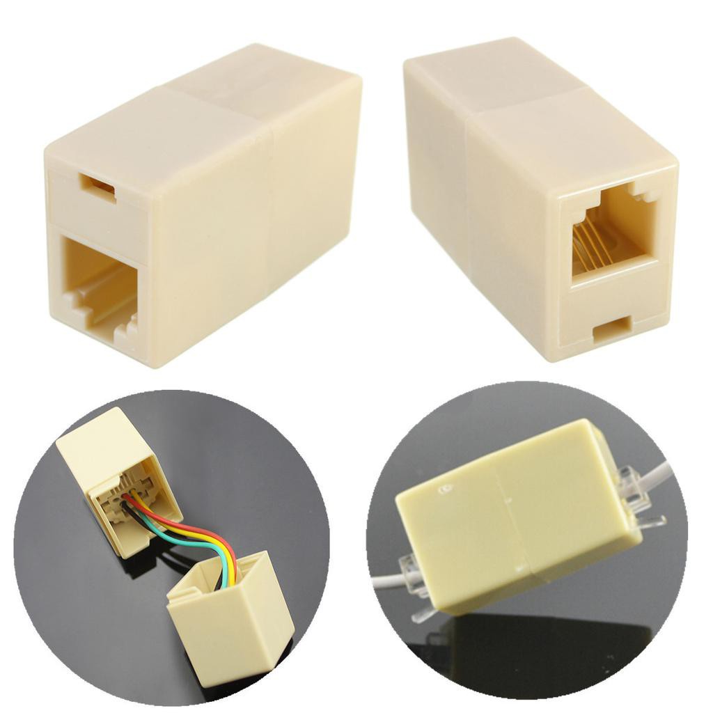 Ethernet Coupler RJ11 Coupler Lan Cable Extender Telephone Line ...