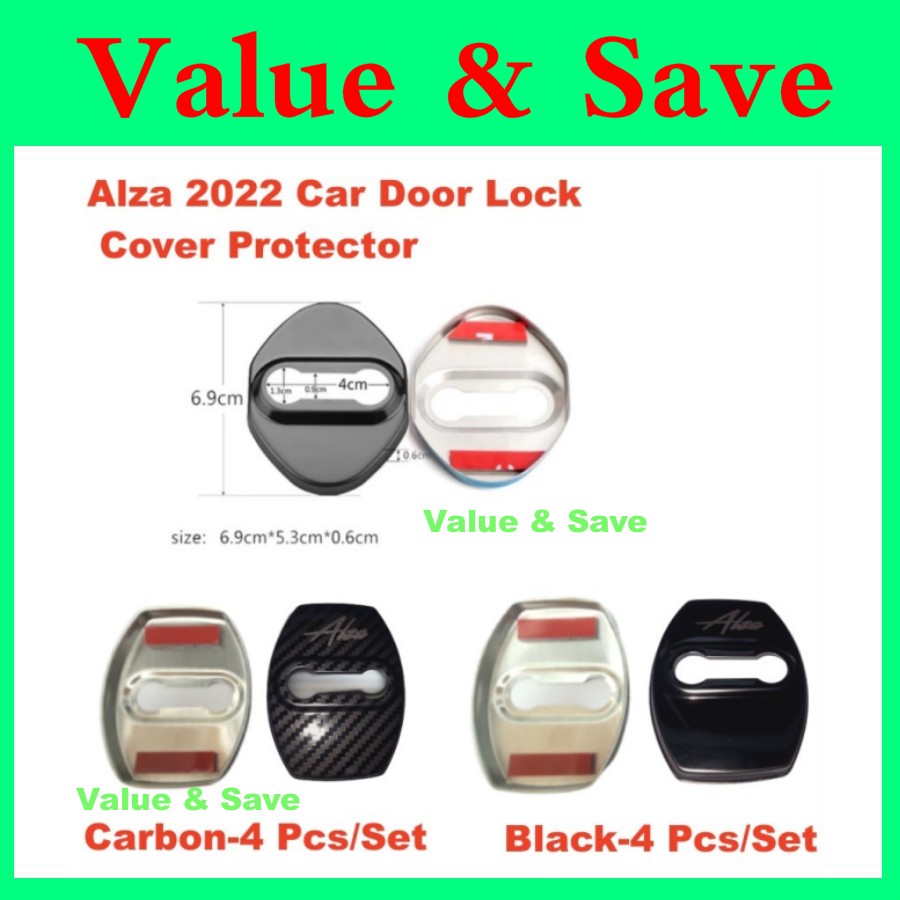 PERODUA ALZA 2022 2023 2024 Car Door Lock Cover Car Door Latch Alza ...