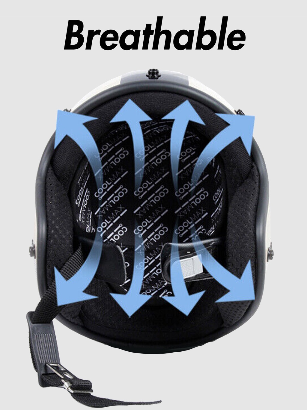 Musion COOLMAX Helmet Liner Pad Moisture Wicking Helmet Inner with 3M ...
