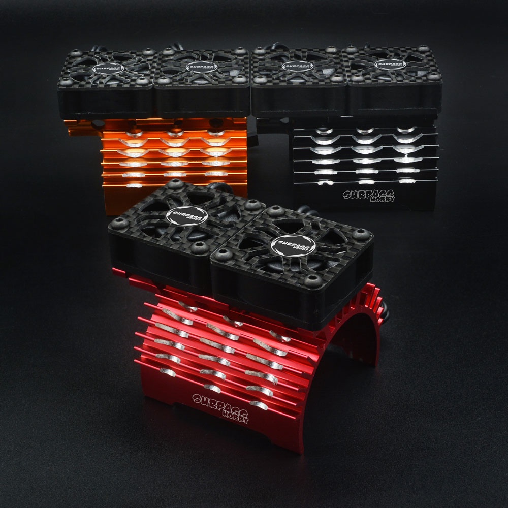 Rocket Metal Double Heatsink with 40mm Cooling Fan 27000 RPM for RC ...