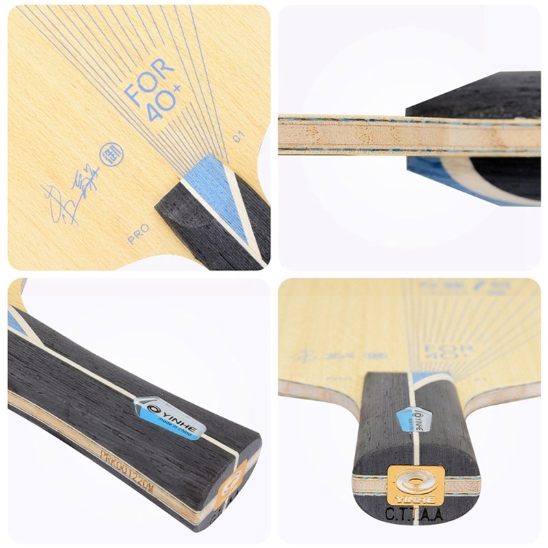 YINHE PRO 01 Table Tennis Blade 5 Wood+2 External ALC Carbon Ping Pong ...
