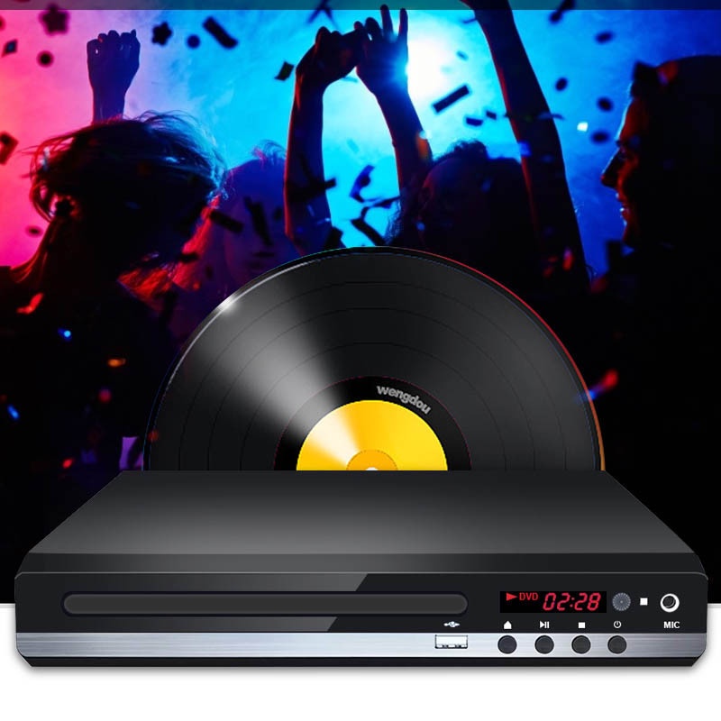 DVD Player VCD CD Disc Media Player Machine with HDMI AV Output Remote ...