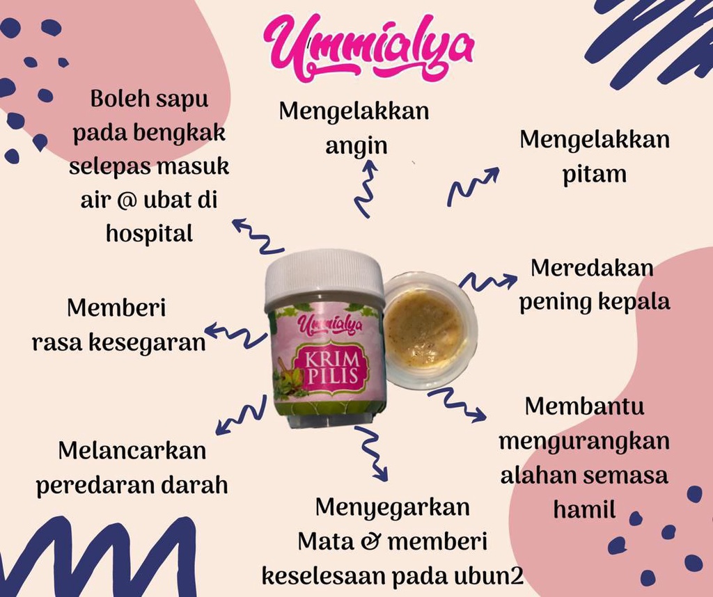 UMMIALYA Set Berpantang Ibu Bersalin | Pilis | Krim Pilis | Krim ...