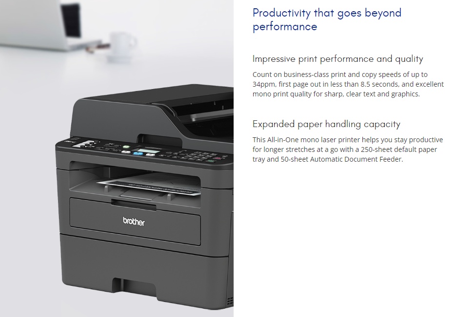 Brother MFC-L2715DW Laser Printer All in One Mono (Multi-Function ...