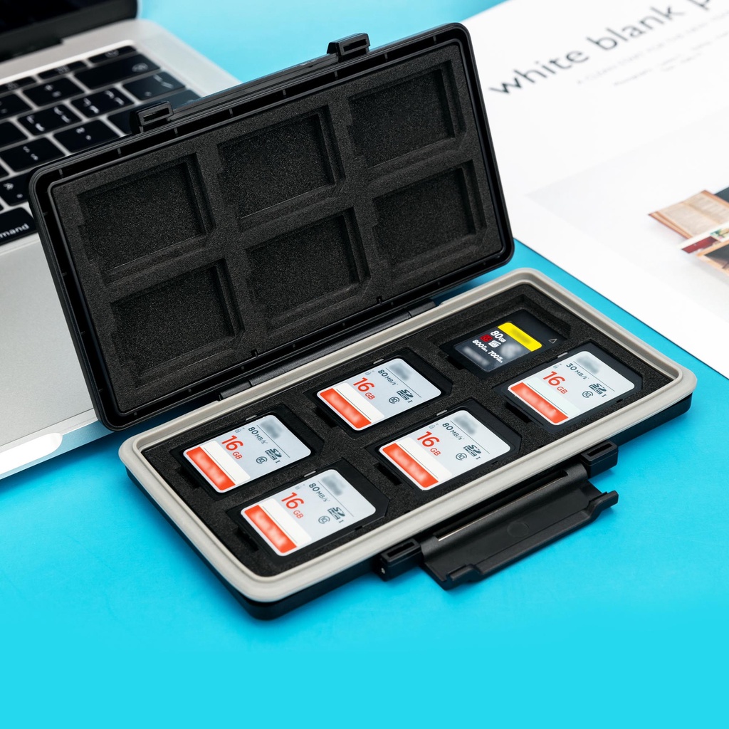 JJC 24 Slot Memory Card Case SD Card and CFexpress Type A Card ...