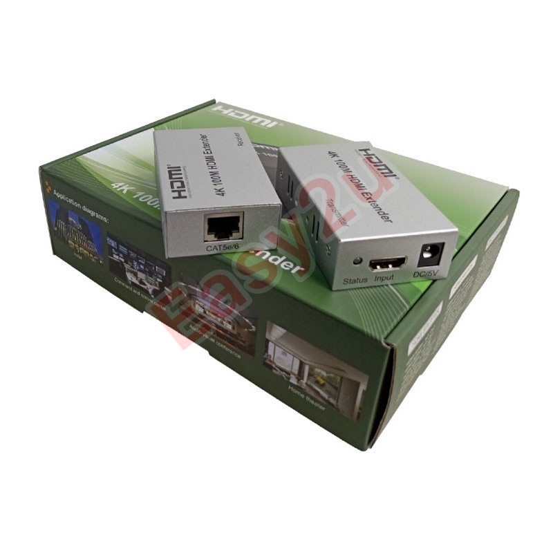 4K HDMI Extender 100M Over Single Cat5e/Cat6 Ethernet Cable Up To 100M ...