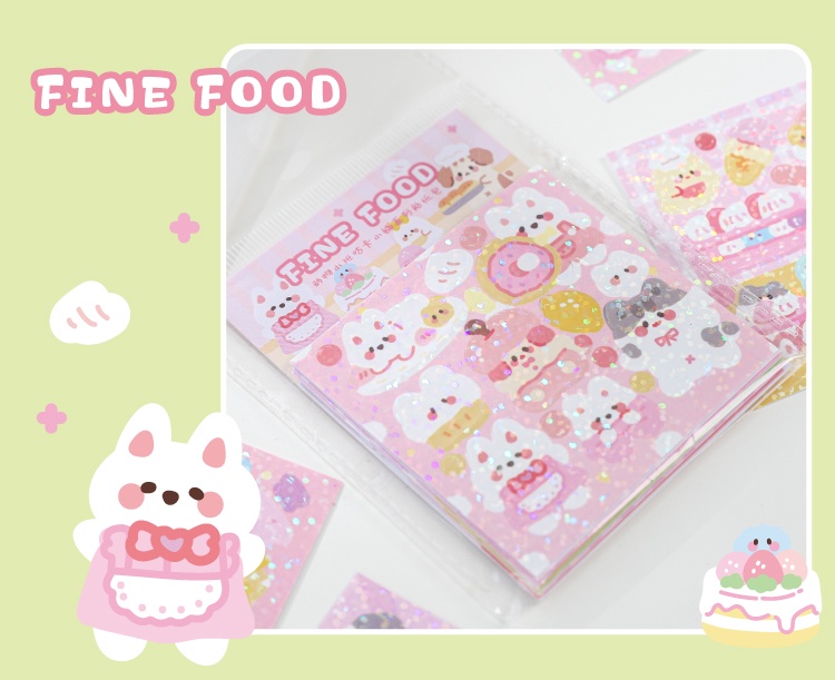 Mr. Paper 10 styles 10 sheets/pack stickers cartoon cute animal Guka ...