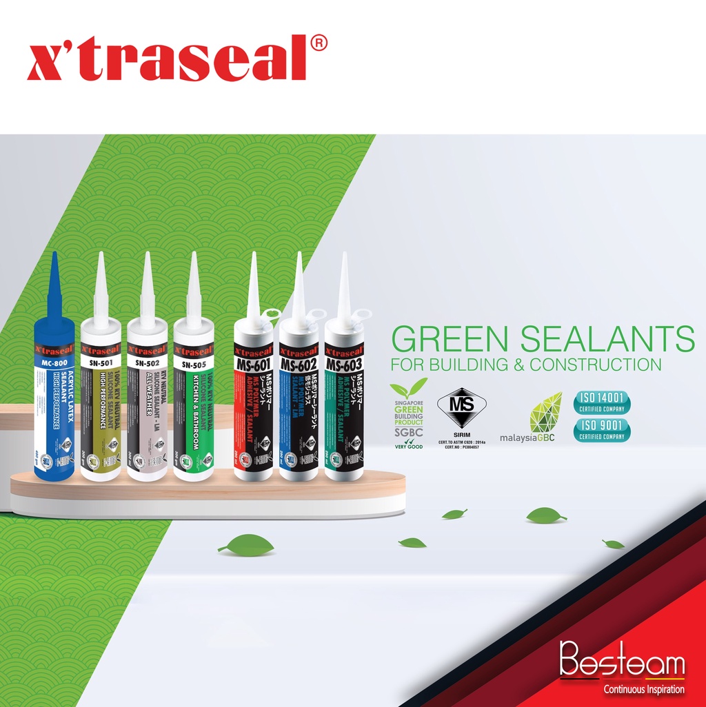 X'traseal SA-106 Aquarium Grade 100% RTV Acetic Silicone Sealant 300g | Shopee Malaysia