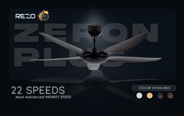 REZO ZERON PLUS 56" / 42” DC MOTOR CEILING FAN REMOTE CONTROL / Kipas ...