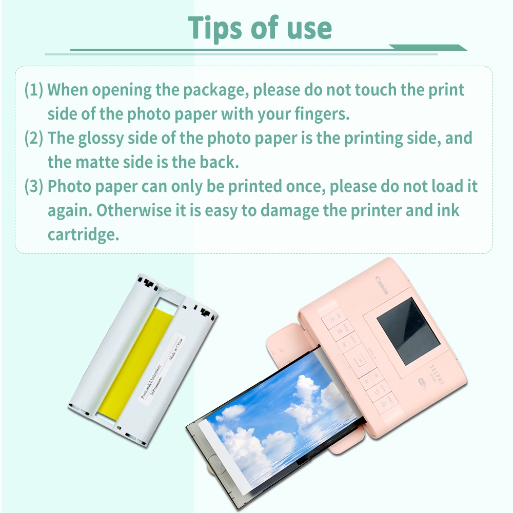 CP1300 Protective Bag | Selphy Photo Paper 4x6'' | Ink Cartridge ...