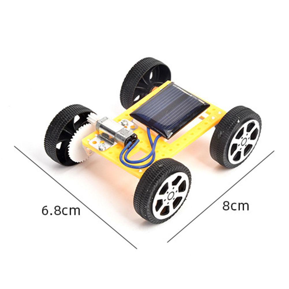 DIY STEM Solar Power Mini Car Kit Powered Toy Robot Science Experiment ...