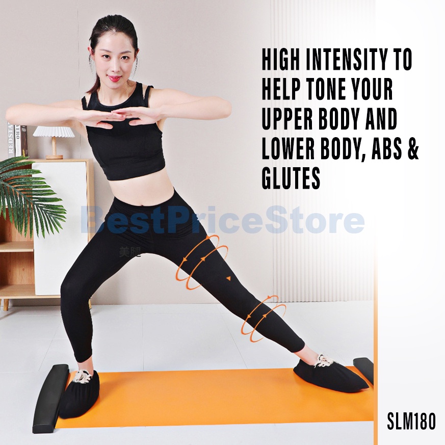 BPS Sliding Board Yoga Sliding Mat Skating Training Board Slimming ...