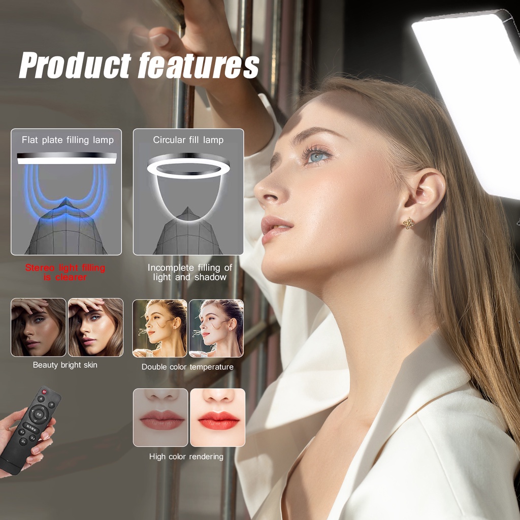 11'' Led Video Light With White and Warm Light Effect Camera Light Vlog ...